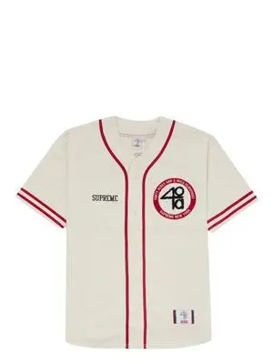 Supreme 40 Acres Twill Baseball Jersey - White