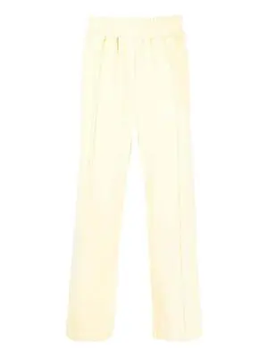 Palm Angels Stripedetail Chenille Trackpants - Yellow