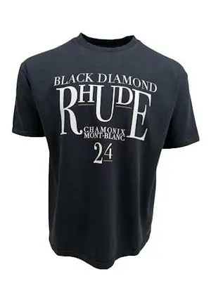 Rhude Diamond Tee Shirt - Black