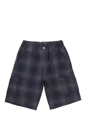 Supreme Plaid Cargo Shorts - Navy Blue