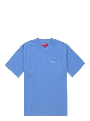 Supreme Short Sleeve Pocket Tee Shirt - Blue
