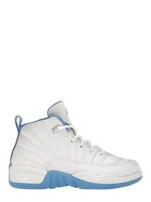 JORDAN 12 Retro Sneakers - White/university Blue/metallic Silver