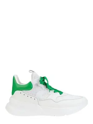 Alexander McQueen Runnerin Lace-up Sneakers - White/green