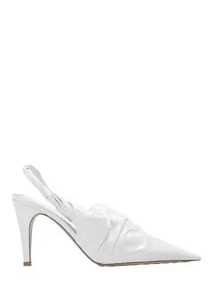 Bottega Veneta Pointed Toe Mules - White