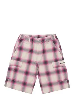 Supreme Plaid Cargo Short - Pink
