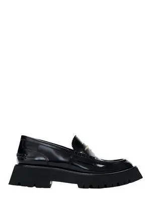 Alexander Wang Carter Mid-heel Lug Loafers - Black
