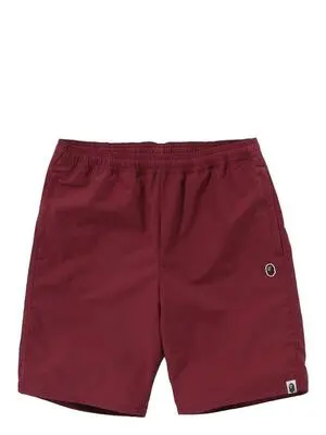 A BATHING APE Ape Head Beach Shorts - Burgundy