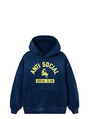 ANTI SOCIAL SOCIAL CLUB Devils Playground Vintage Hoodie - Navy Blue