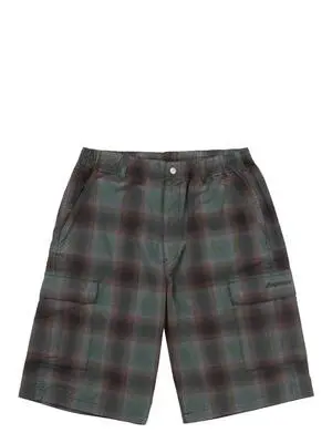 Supreme Shadow Plaid Cargo Short - Green