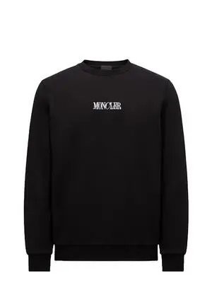 Moncler Logo Printed Sweatshirt - Black