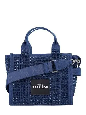 Marc Jacobs Small Tote Denim Crystal - Dark Wash Blue
