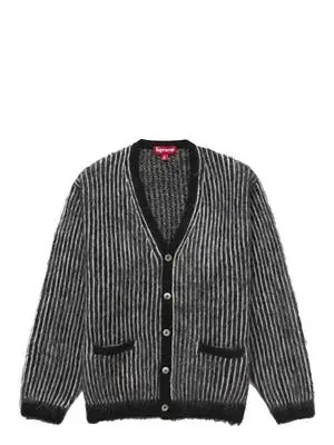 Supreme 2tone Mohair Cardigan - Black