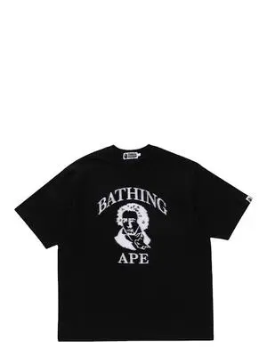 A BATHING APE Beethoven Graphic Relaxed Fit Tee Shirt - Black
