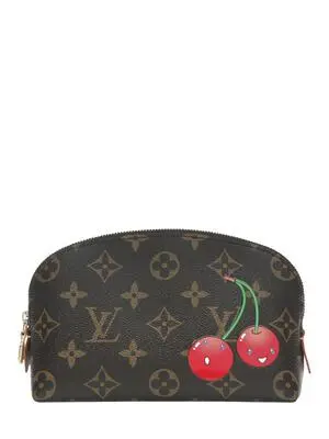 LOUIS VUITTON X Takashi Murakami Cherry Cosmetic Pouch Pm - Brown Monogram