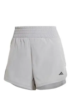 Adidas Pacer Stretchwoven Zipper Pocket Lux Shorts - Grey Three