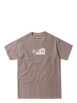 Kith Slash Classic Logo Tee Shirt - Cinder