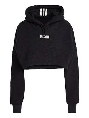 Adidas Cropped Hoodie - Black