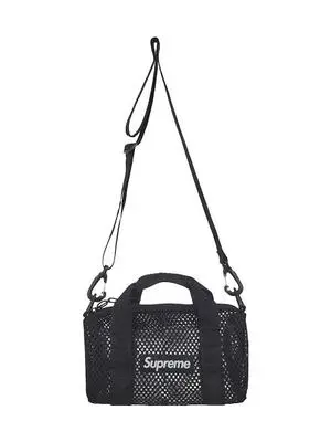 Supreme Mesh Mini Duffle Bag - Black