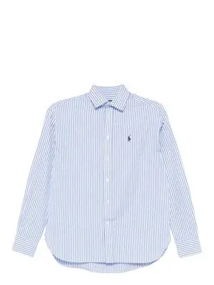 Polo Ralph Lauren 120/2 Yd Ctn Pwls Rmsy Shirt - Cabana Blue/ White