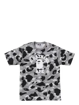 A BATHING APE 1st Camo College Tee Shirt Tee Shirt Gray