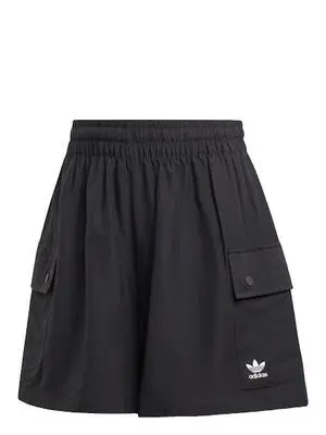 Adidas Essentials Woven High-waisted Cargo Shorts - Black