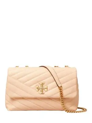 Tory Burch Kira Chevron Small Convertible Shoulder Bag - Apricot