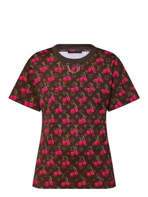 LOUIS VUITTON X Takashi Murakami Cherry T-shirt - Brown
