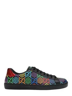 Gucci Ace Gg Supreme Low-top Sneakers - Black