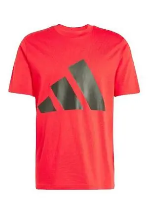 Adidas Essentials Big Logo Tee Shirt - Pure Ruby/black