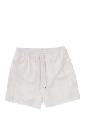 A BATHING APE Embroidered Relaxed Fit Shorts - Ivory
