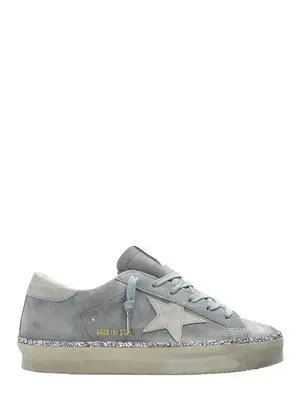 GOLDEN GOOSE Hi Star Sneakers - Quarry/light Blue/light Grey