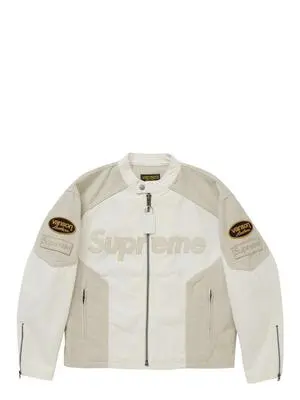 Supreme Vanson Leathers Cordura Cotton Jacket - White