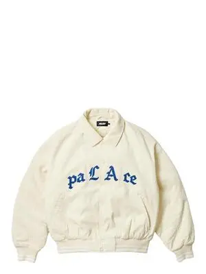 PALACE Love Varsity Jacket - Soft White