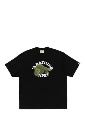 A BATHING APE Milo College Relaxed Fit Tee Shirt - Black