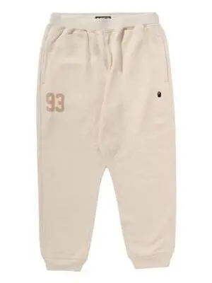 A BATHING APE Mr.bathing Ape Logo Sweat Pants - Ivory