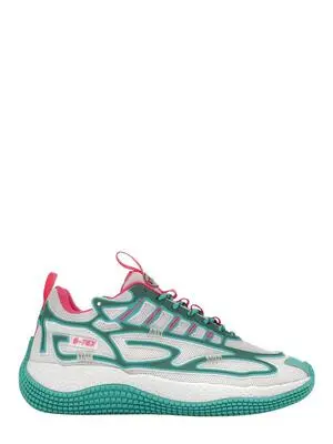 JOHN GEIGER 004 Reverse Miami Sneakers - White/teal/pink