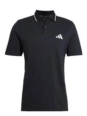 Adidas Essentials 3stripes Pique Polo Shirt - Black/white