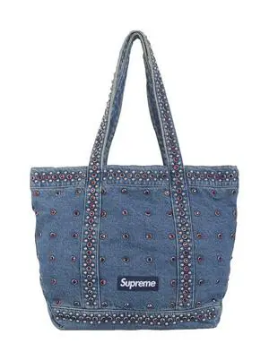 Supreme B.b. Simon Denim Tote Bag - Washed Indigo