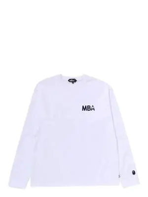 A BATHING APE Basic Long Sleeve Tee Shirt - White