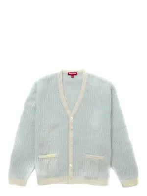 Supreme Two-tone Mohair Cardigan - Ivory