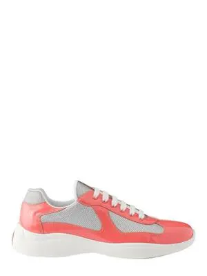 Prada America's Cup Sneakers Coral/silver