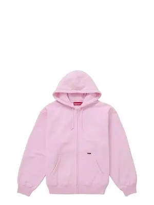 Supreme Work Zip Up Hooded Sweatshirt - Pink