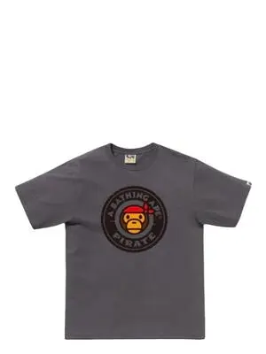 A BATHING APE Milo Pirate Tee Shirt - Charcoal