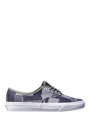 VANS Authentic Denim Patchwork Sneakers - Navy Blue/true White
