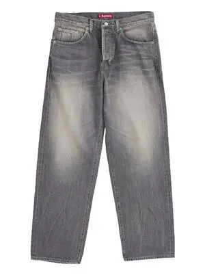 Supreme Distressed Loose Fit Selvedge Jean - Washed Grey