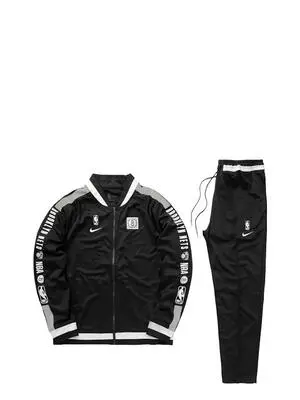Nike Nba Brooklyn Nets Starting 5 Dri-fit Tracksuit - Black/white
