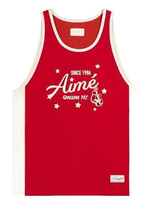 Aimé Leon Dore Sparring Tank Top - Equestrian Red