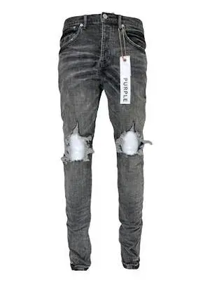 PURPLE BRAND Dirty Blowout Jean - Black