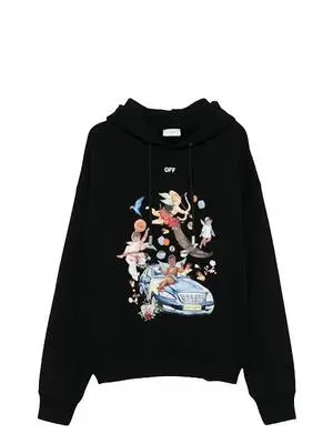 Off-White Fresco Car Skate Hoodie - Black/white
