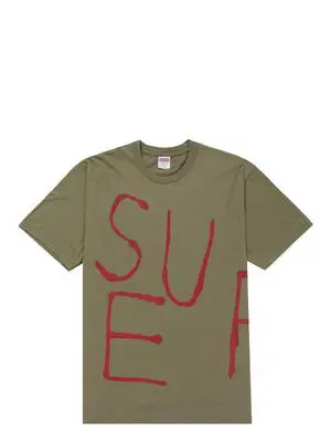 Supreme Painted Tee Shirt (ss25) Olive